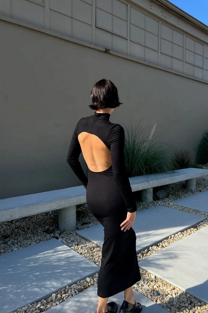 Ella Dress Black – Rhoan